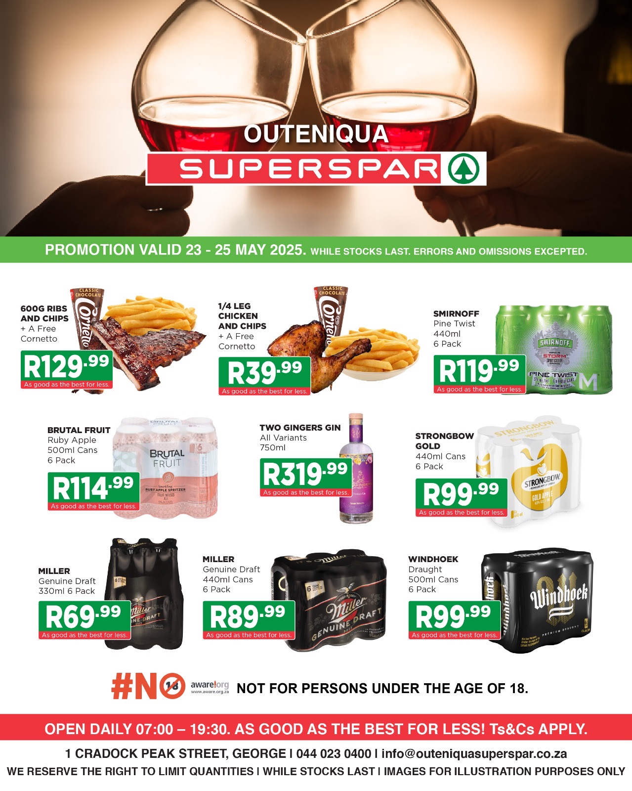 SUPERSPAR Outeniqua – Where to find us: